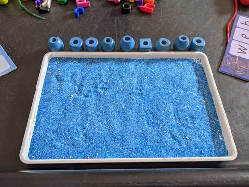 Edible Coloured Sand Tuff Tray | parentutor.co.uk