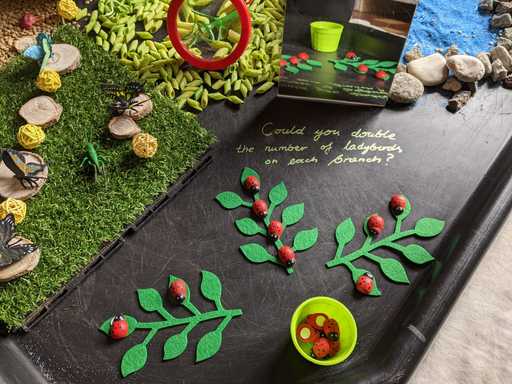 Minibeasts: Sensory Small World Tuff Tray | parentutor.co.uk
